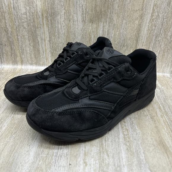 SAS | Shoes | Sas Journey Suede Mesh Shoes Men 5 Wide Black Lace Up ...